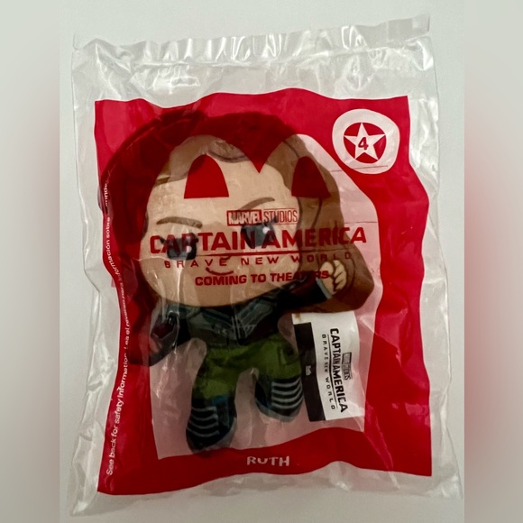 Toys | Mcdonalds Captain America Ruth 4 New 224 | Poshmark